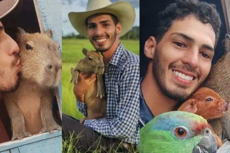 Influenciador consegue guarda provisória da capivara Filó; entenda disputa